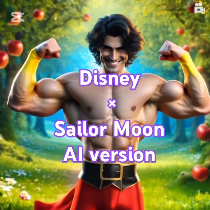 Disney × Sailor Moon #ai #aiart #bts #muscle #abs #sailormoon # ...