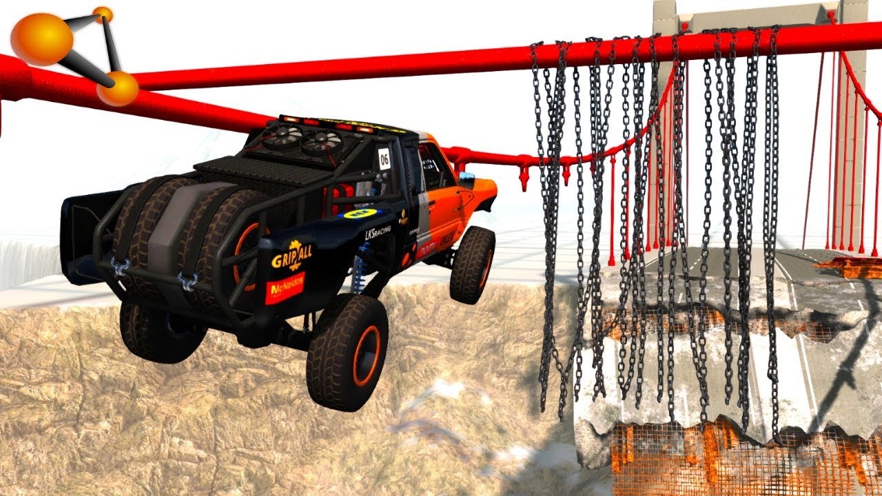 BeamNG.drive - Bridge Hanging Chains - YouTube