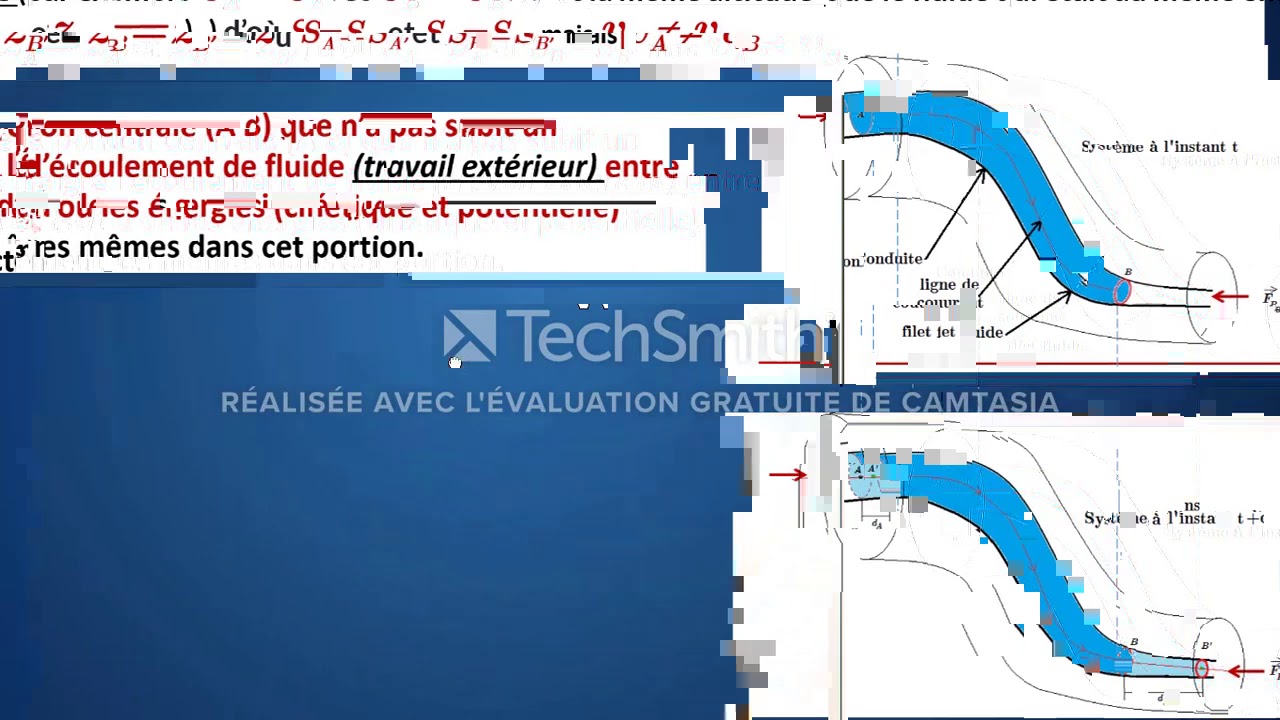 Cours Physique L1 - Démonstration de l'équation Bernoulli et sa ...
