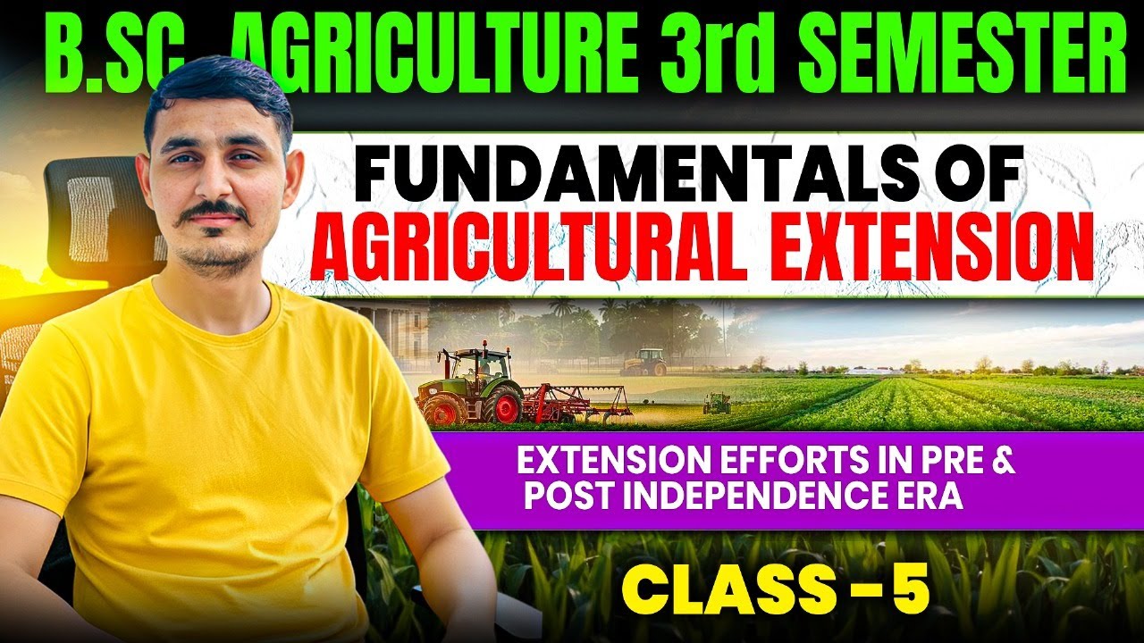 fundamentals of extension education 3rd semester | bsc Agriculture ...