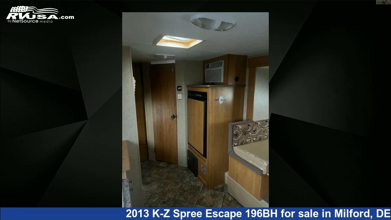 Phenomenal 2013 K-Z Spree Escape Travel Trailer RV For Sale in Milford, DE | RVUSA.com - YouTube