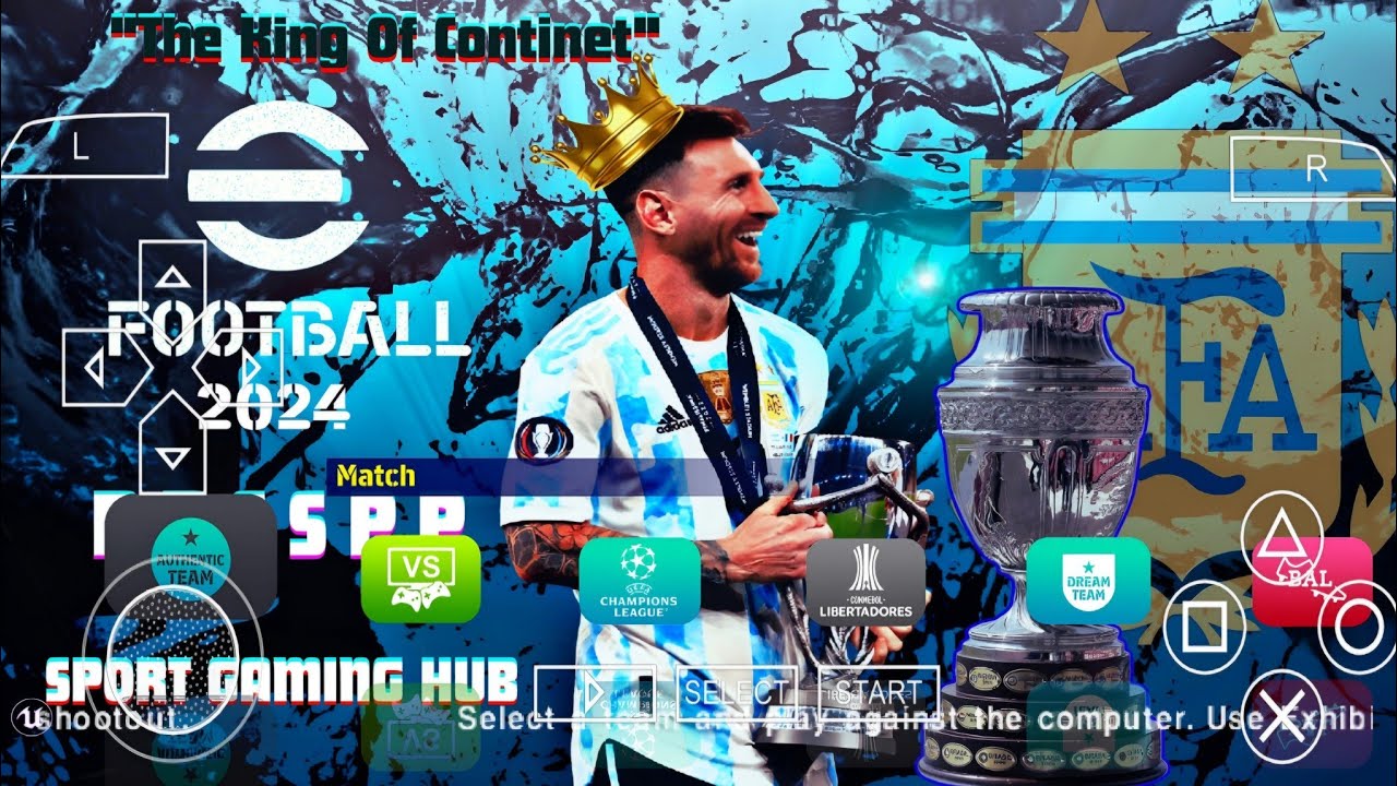 eFOOBALL PES 2024 PPSSPP CAMERA PS5 GAMEPLAY - YouTube