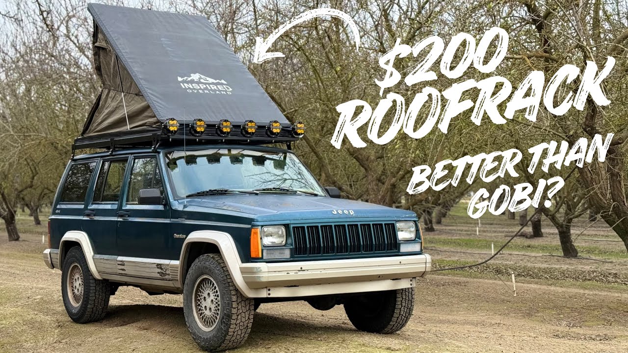 Simple Rtt Roof Rack Light Bar Build For Camping In The Jeep Cherokee