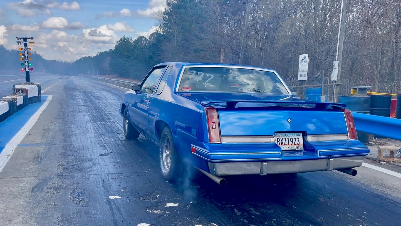 MY SUPERCHARGED CUTLASS HITS THE DRAG STRIP FOR THE 1ST TIME! - YouTube
