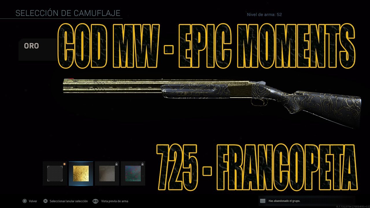 COD MW - EPIC MOMENTS 725 - EL ARMA MAS ROTA DE LA HISTORIA - OS ...