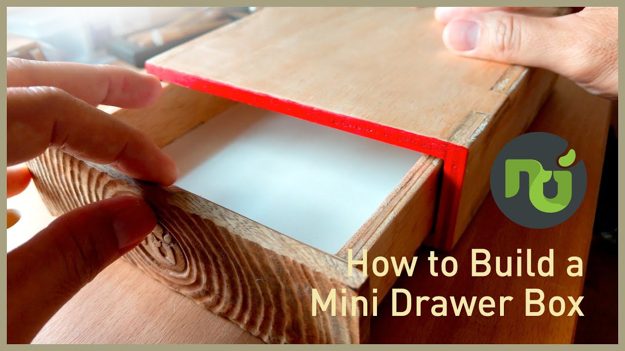 How to make a mini Drawer Box - No Nails and No Screws - YouTube