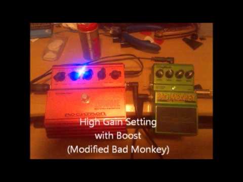 Rocktron Zombie 8 string guitar test - YouTube