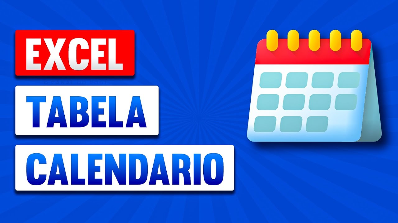 Como Fazer uma Tabela Calendário no Excel para Modelagem de Dados - YouTube