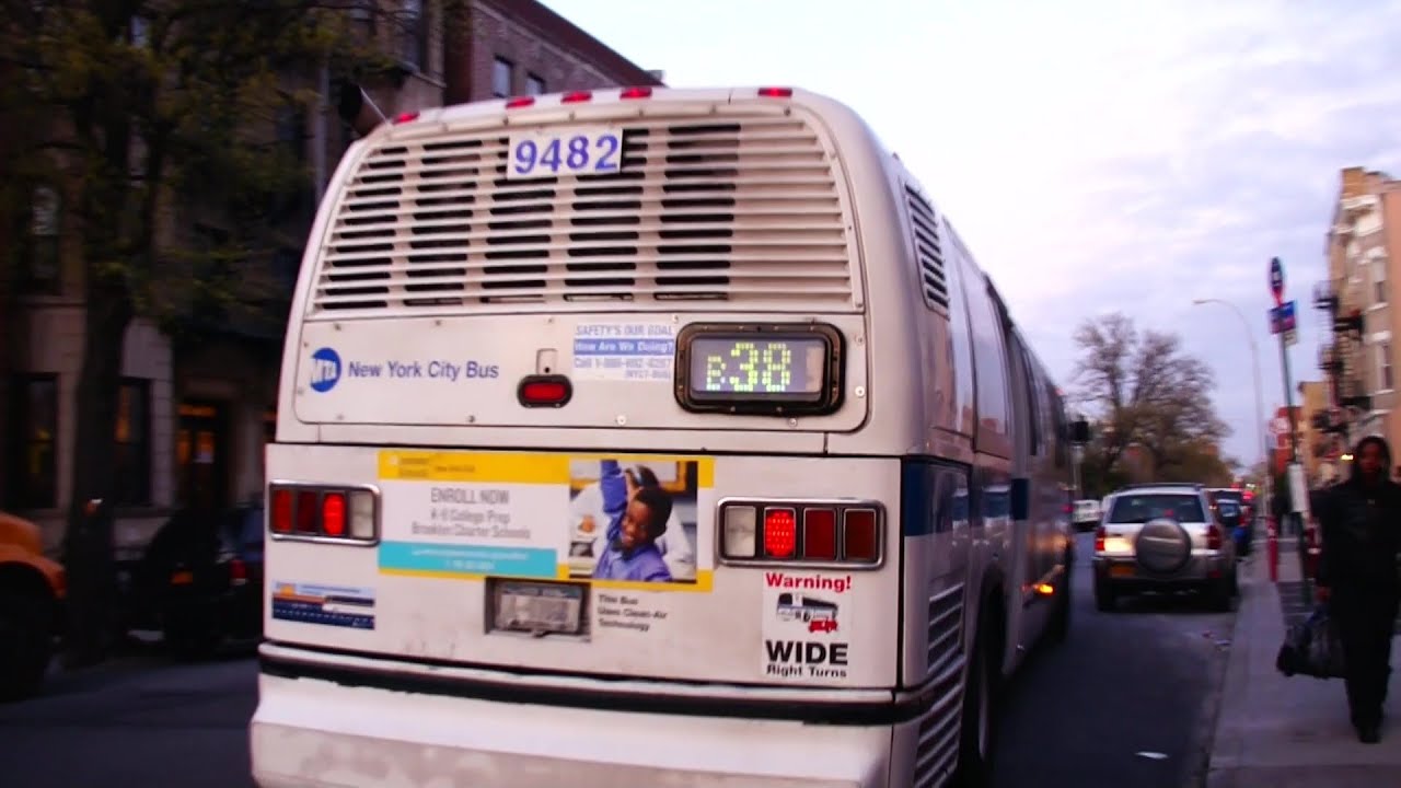 MTA New York City Bus 1998 Nova Bus RTS-06 9482 On The B38 @ Lafayette ...