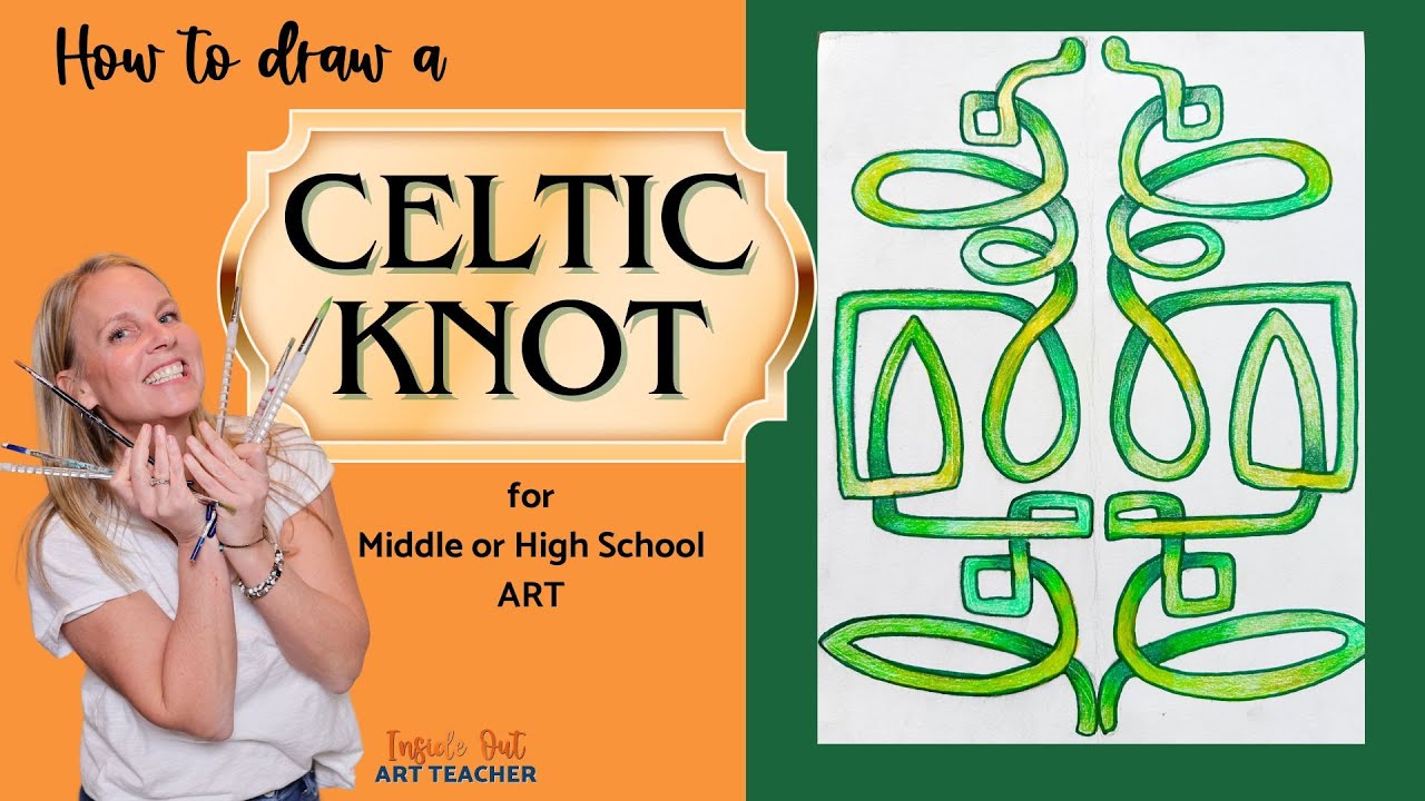 How to Draw a Celtic Knot Middle School Art Lesson - YouTube