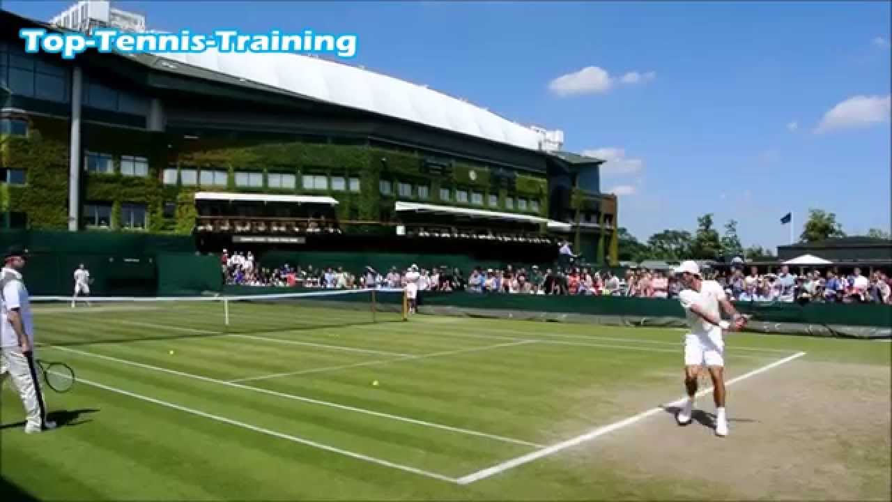 Novak Djokovic Training-Court Level View @ Wimbledon 2014 - YouTube