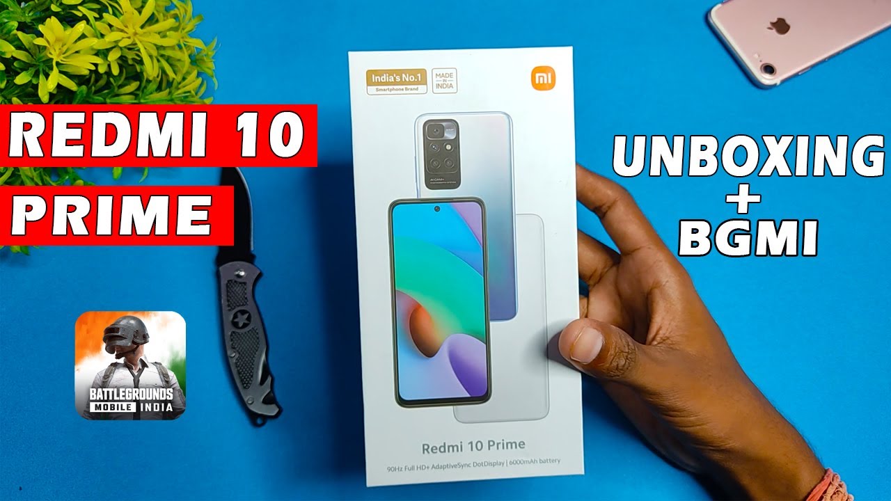 Redmi 10 Prime Unboxing | Redmi 10 Prime Bifrost Blue 6/128GB | BGMI ...
