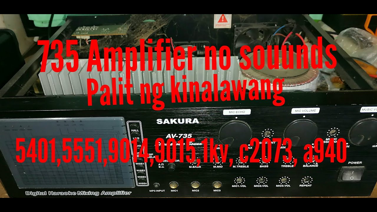 Sakura 735 Amplifier no sounds 1080p1 - YouTube