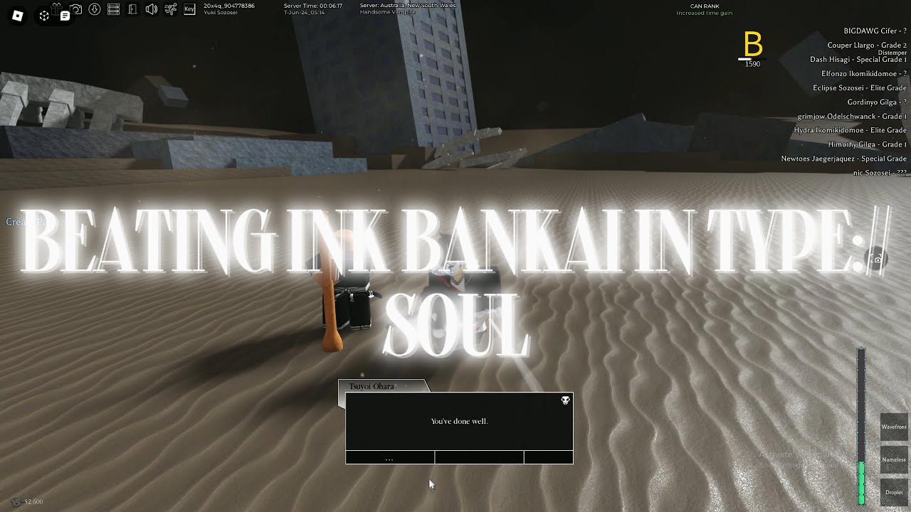 Beating Ink Bankai in (Type://Soul) - YouTube