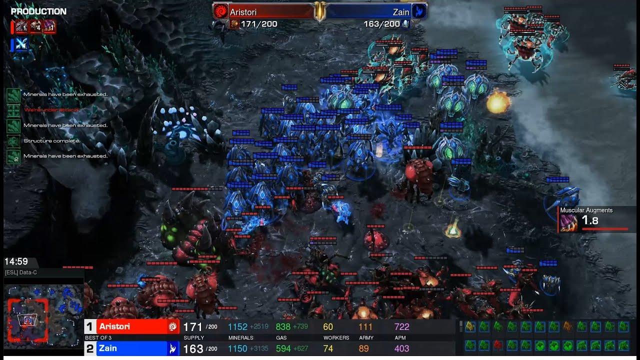 Starcraft II DreamHack Masters 2022 Valencia Jul1 Aristori(Z) v Zain(P ...