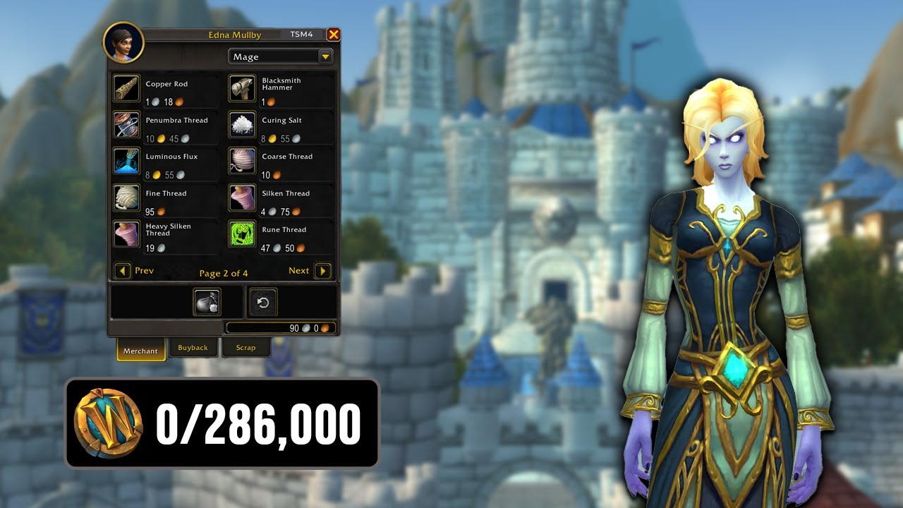 From Zero to WoW Token Selling Vendor Items Only - YouTube