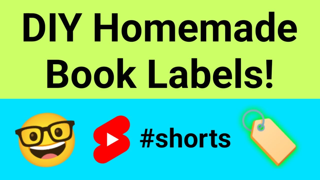 DIY Homemade Book Labels! 🏷️ 🤓 Diy School Supplies #shorts - YouTube