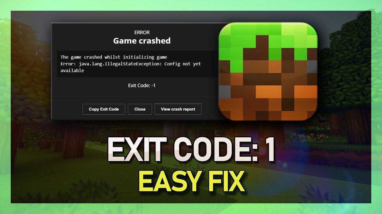 How To Fix Minecraft Exit Code 1 Tutorial YouTube