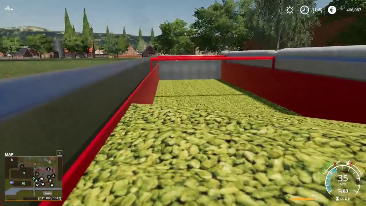 FS19_Hops and Tobacco Harvesting with Ageko IDEAL9T & power Flow Cutter ...