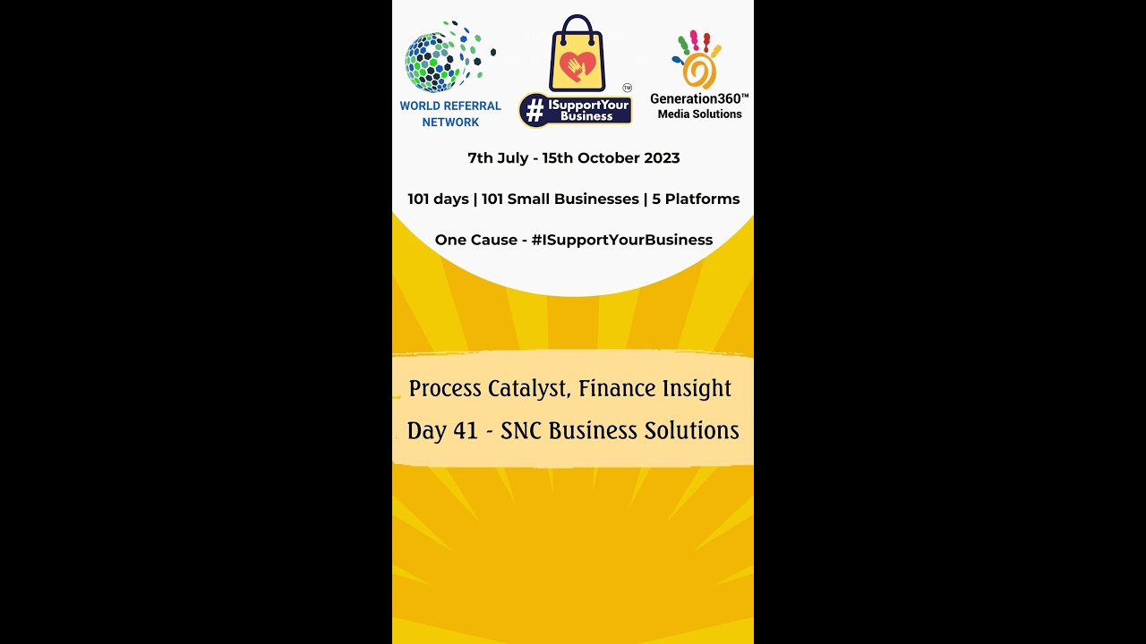 Day 41- SNC Business Solutions - Neeraj Chaporkar - YouTube