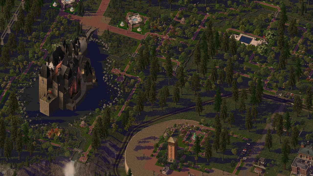 SimCity 4 The Park Build - YouTube