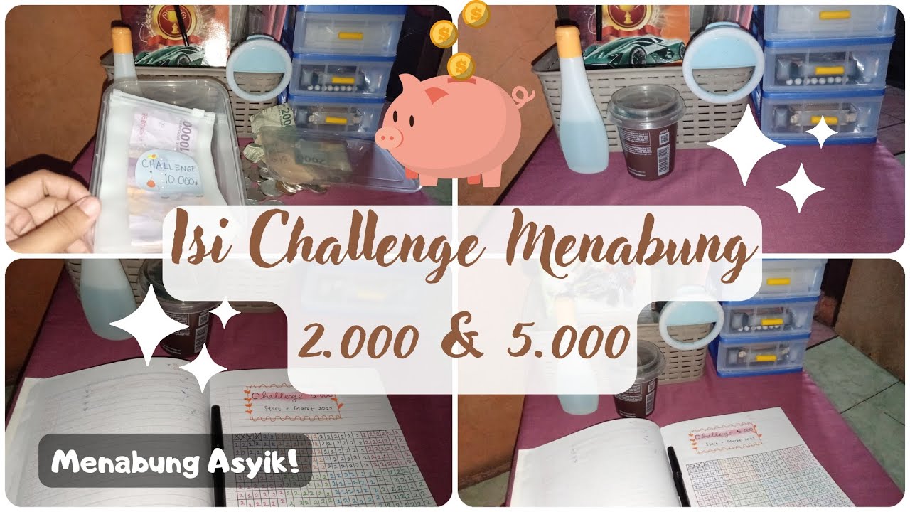 Mengisi Challenge Menabung 2 Ribu dan 5 Ribu #challenge # ...