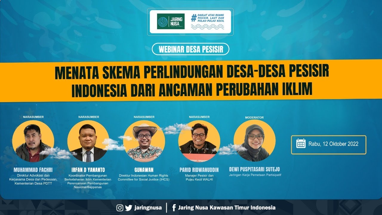 WEBINAR DESA PESISIR - Menata Skema Perlindungan Desa Pesisir Indonesia ...