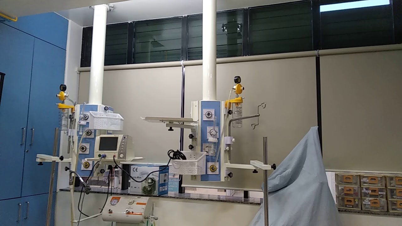 Hospital bedhead panel oxygen gas pipeline installation - YouTube