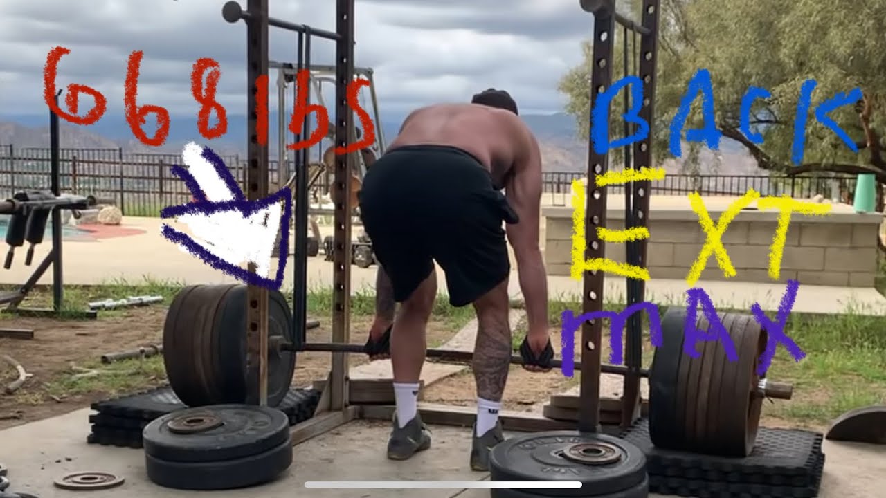 Day 146: BLOCK PULL n ZERCHER BACK EXTENSION MAX…broken hip to zercher ...