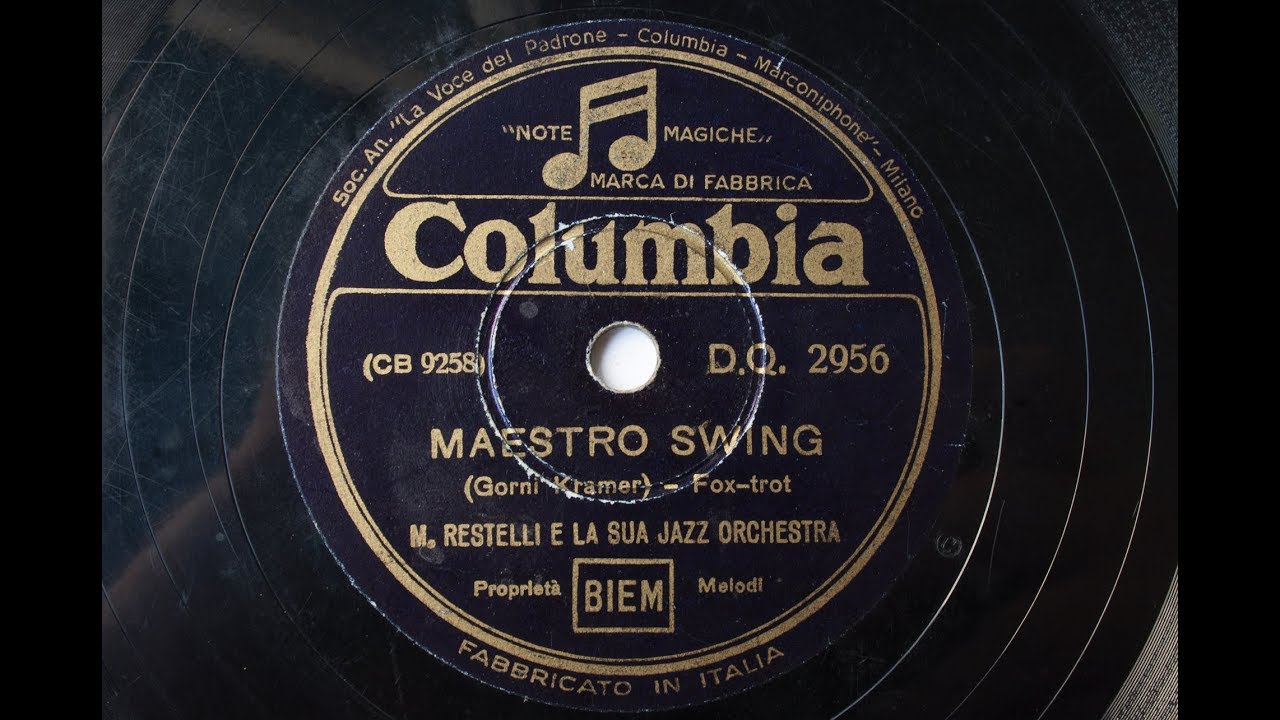 Maestro Swing - Mario Restelli e la sua Jazz Orchestra - 1939 - YouTube