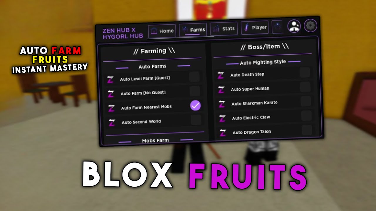 Blox Fruits Hack GUI | Auto Farm/Fruits, Mystery and More - YouTube