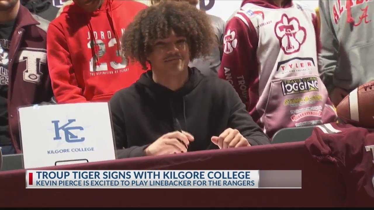 Kevin Pierce signs with Kilgore College - YouTube