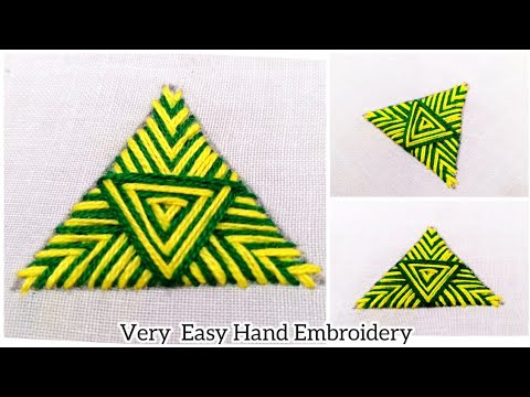 Crow's foot stitch || Basic Hand Embroidery ll Hand Embroidery ll - YouTube