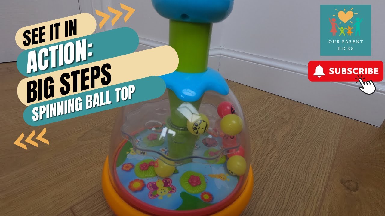 Big Steps Spinning Ball Top | Spinning Top Toy | Kids Toy Videos | Toy ...