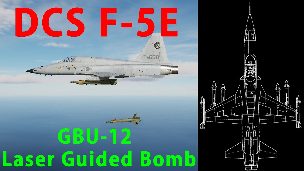 F-5E GBU-12 Laser Guided Bomb - YouTube