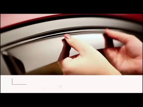 Installation: WeatherTech Rear Side Window Deflector - YouTube