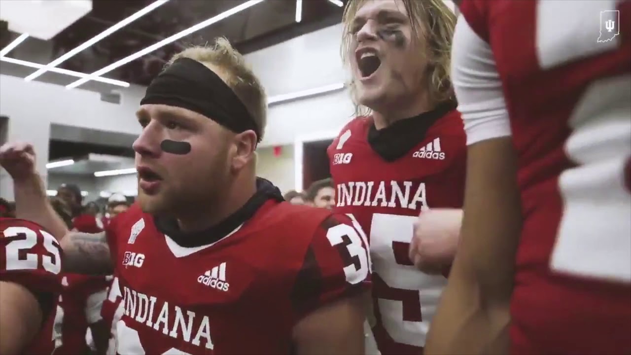 Tom Allen Locker Room Post PSU Win - YouTube