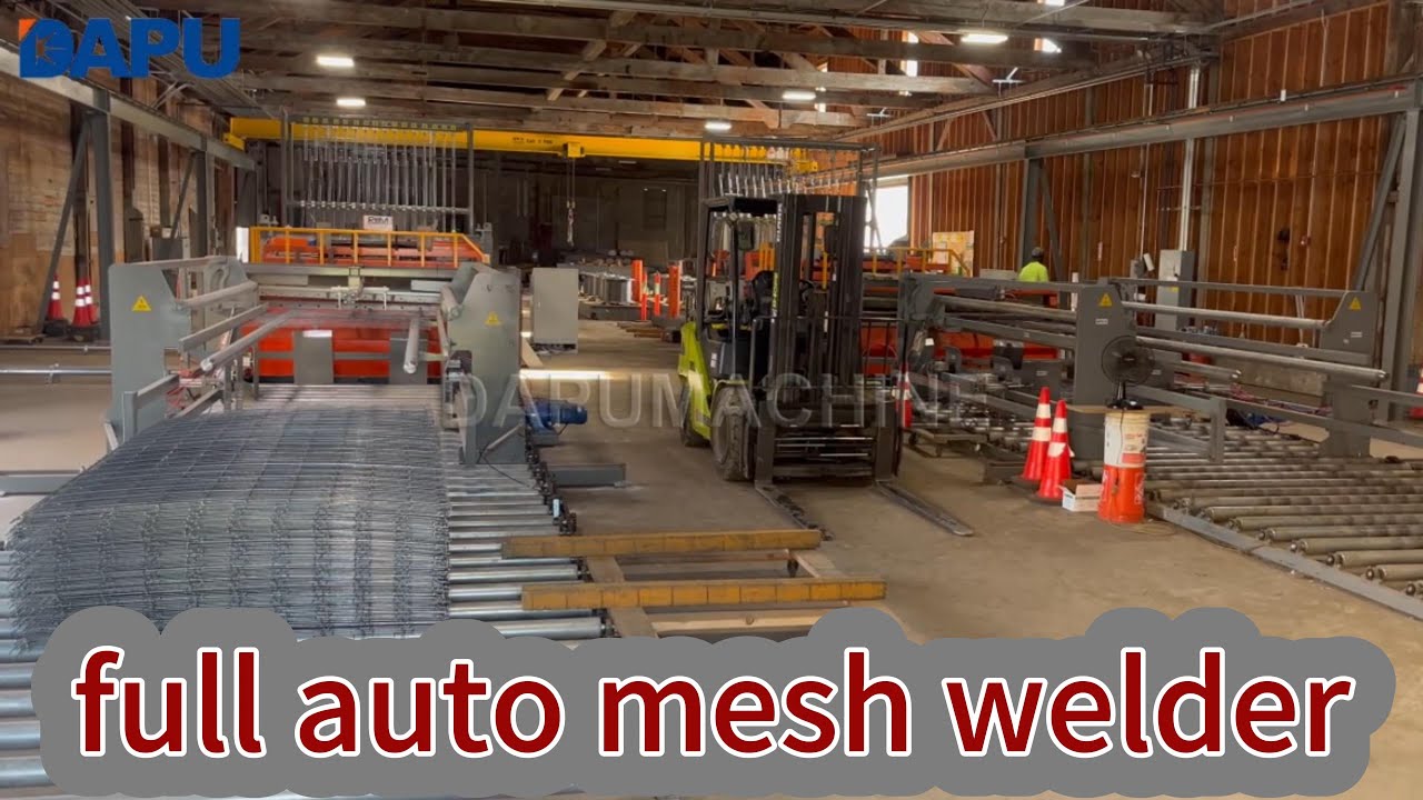 full automatic mesh welder for construction 3-8mm - YouTube