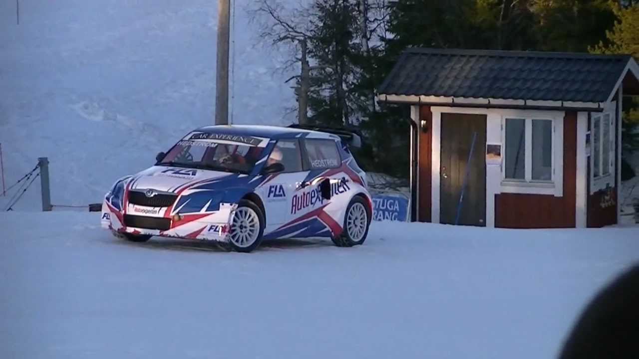 rally car on the ski slope part 1 - YouTube