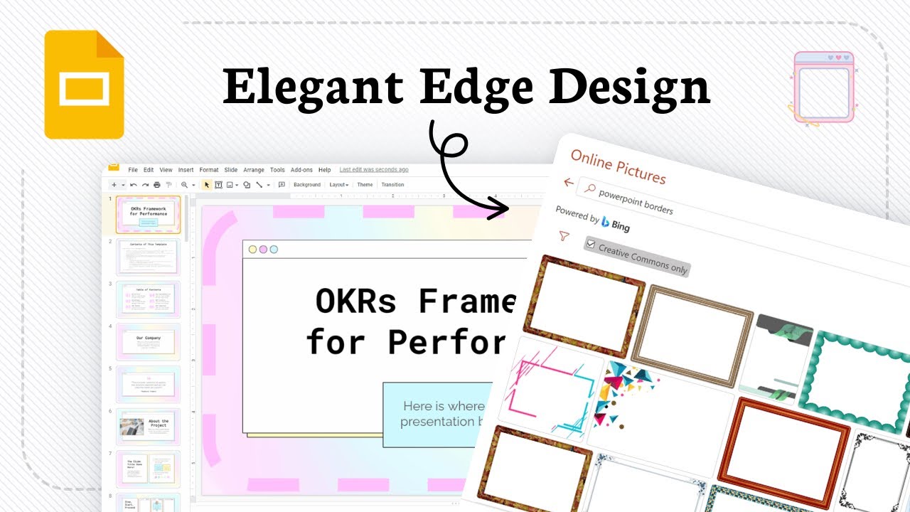 How to add a border to slides in Google Slides (Frame Effect) - YouTube