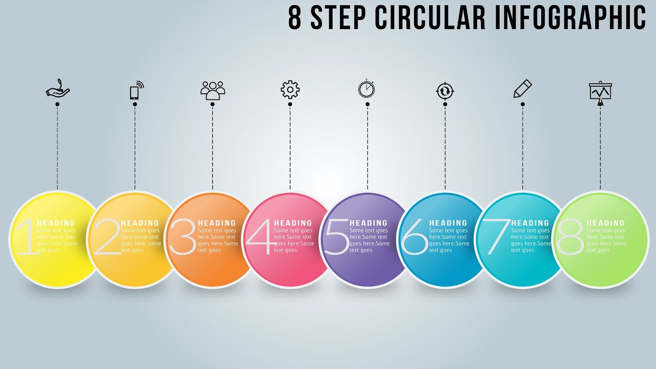 1 Adobe Illustrator Tutorial 8 Step Circular Infographic Design YouTube 1 Adobe Illustrator Tutorial 8 Step Circular Infographic Design YouTube