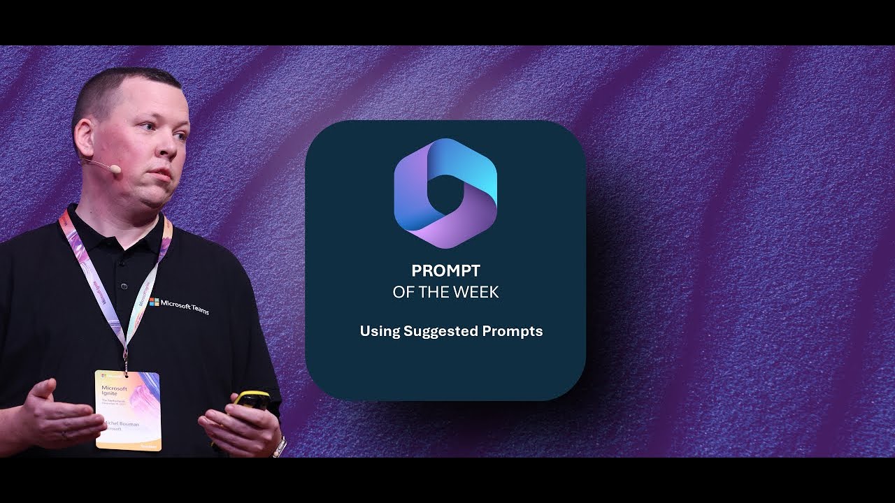 Copilot Prompt of the week #14 | Using Suggested Prompts - YouTube