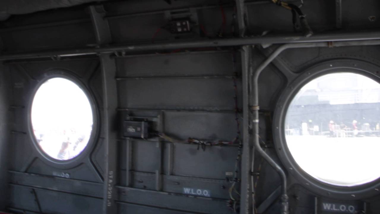 Inside a transport helicopter - YouTube