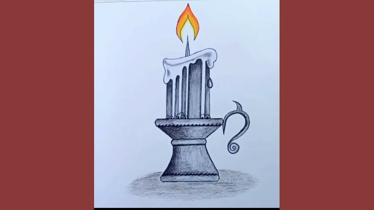 Candle Holder Pencil Drawing