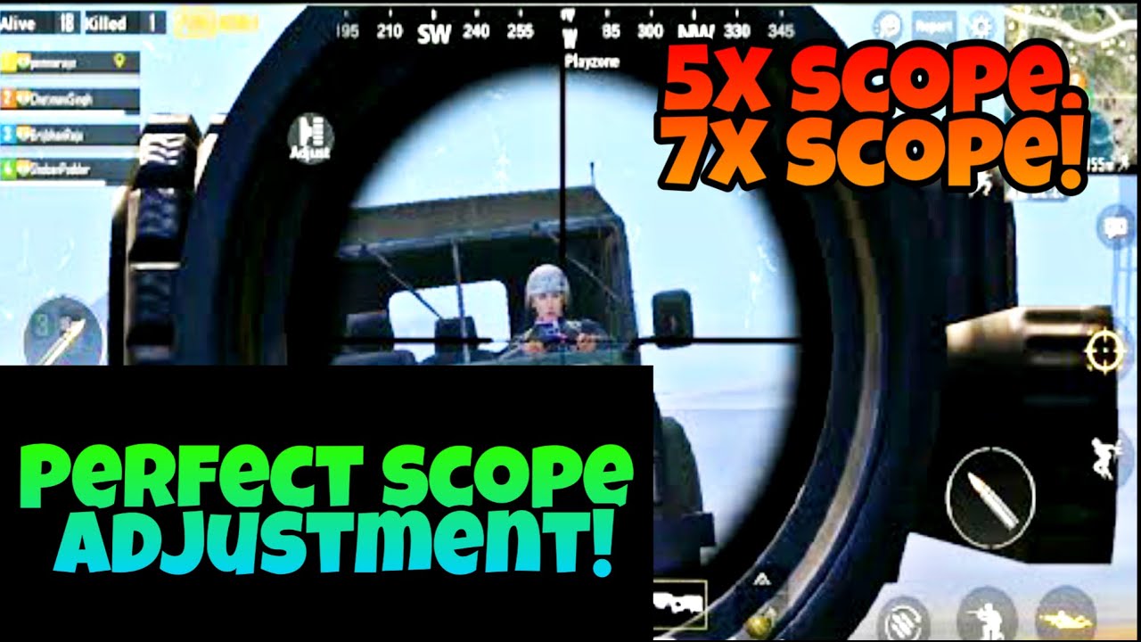 How to adjust scope in PUBG Mobile | Best scope adjustment ! - YouTube