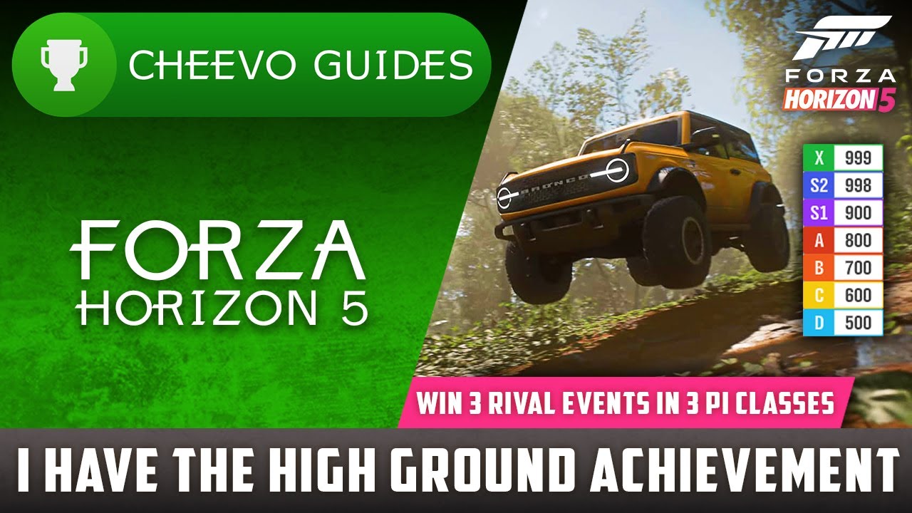 Forza Horizon 5 - I Have The High Ground | Achievement Guide (Win 3 ...