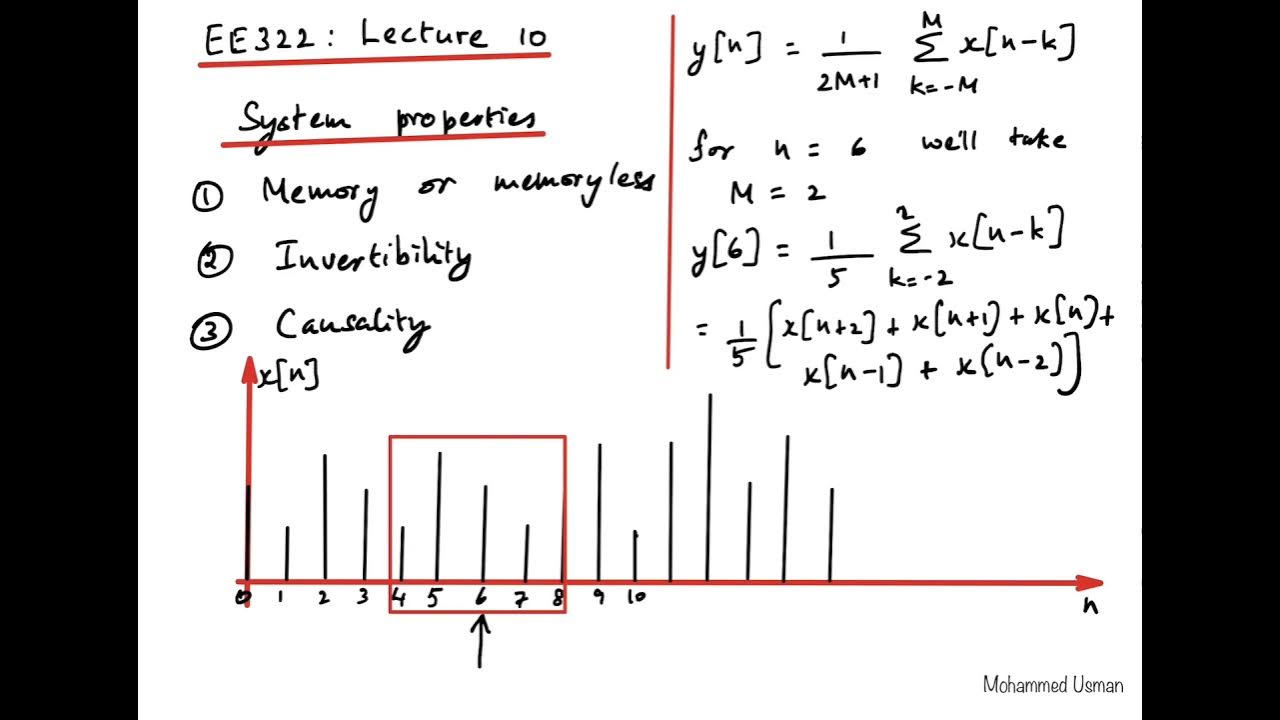 L10: System properties - Stability, Time Invariance and Linearity - YouTube