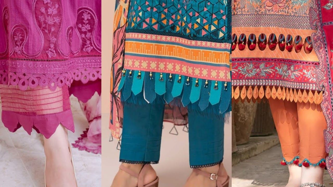 Daman and Trouser Bottoms Designing information most beautiful ...