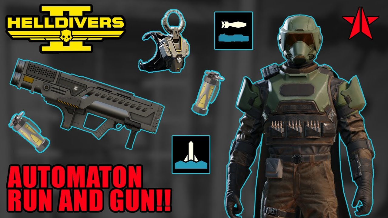 Helldivers 2 - AUTOMATON *RUN AND GUN* LOADOUT!! (Solo Max Difficulty ...