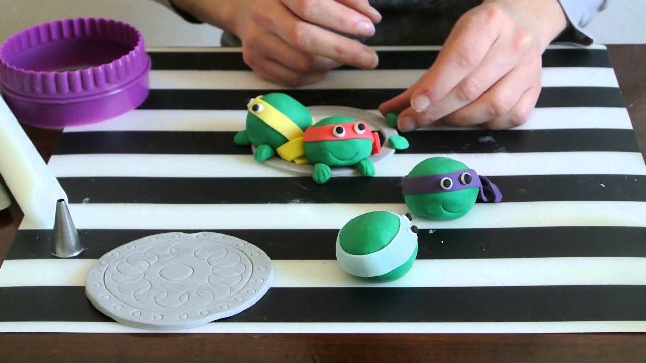 Fondant Ninja Turtles Part 2 - YouTube